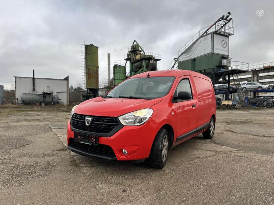 Red Dacia Dokker 2020 in Vilnius, with an engine capacity of 1.46 L and mileage of 290 thousand km for 4235 €, photo 1 on AUTOMOTO.COM.LV