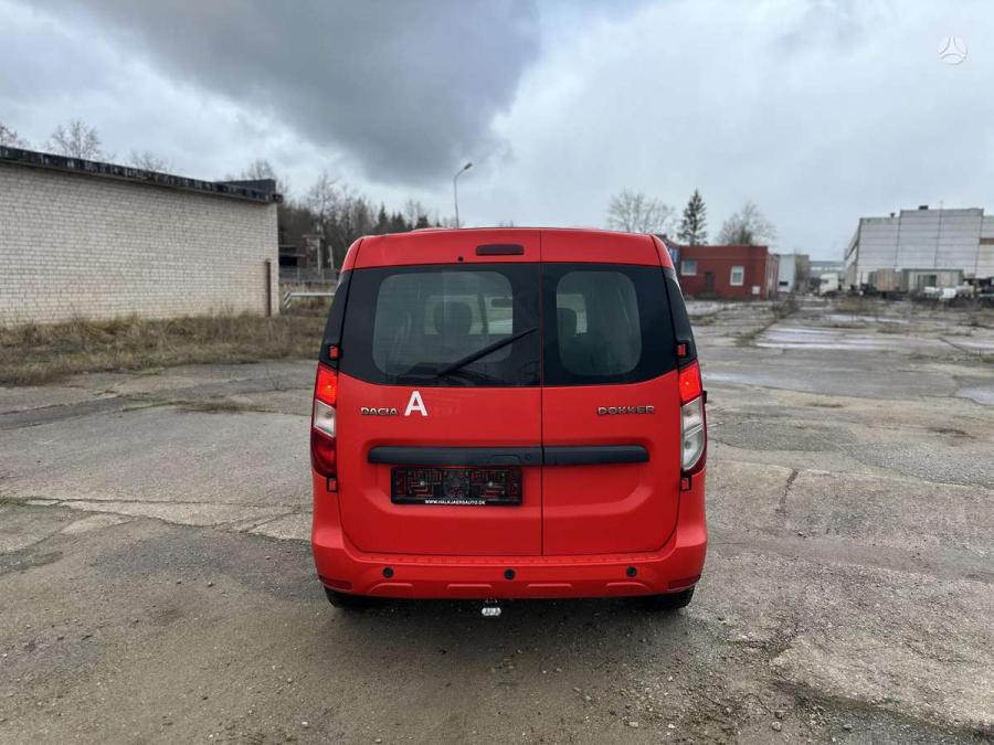 Red Dacia Dokker 2020 in Vilnius, with an engine capacity of 1.46 L and mileage of 290 thousand km for 4235 €, photo 5 on AUTOMOTO.COM.LV