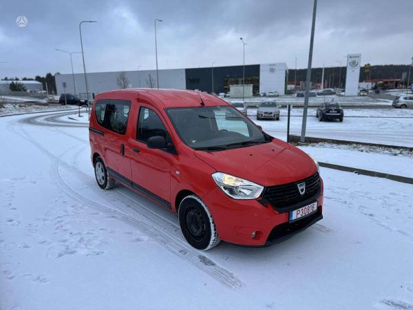 Red Dacia Dokker 2020 in Vilnius, with an engine capacity of 1.46 L and mileage of 282 thousand km for 4450 €, photo 3 on AUTOMOTO.COM.LV