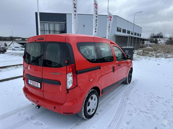 Red Dacia Dokker 2020 in Vilnius, with an engine capacity of 1.46 L and mileage of 282 thousand km for 4450 €, photo 5 on AUTOMOTO.COM.LV