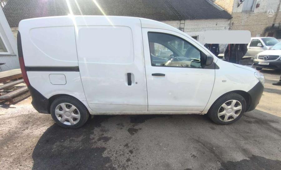 White Dacia Dokker 2014 in Vilnius, with an engine capacity of 1.60 L and mileage of 227 thousand km for 1331 €, photo 3 on AUTOMOTO.COM.LV