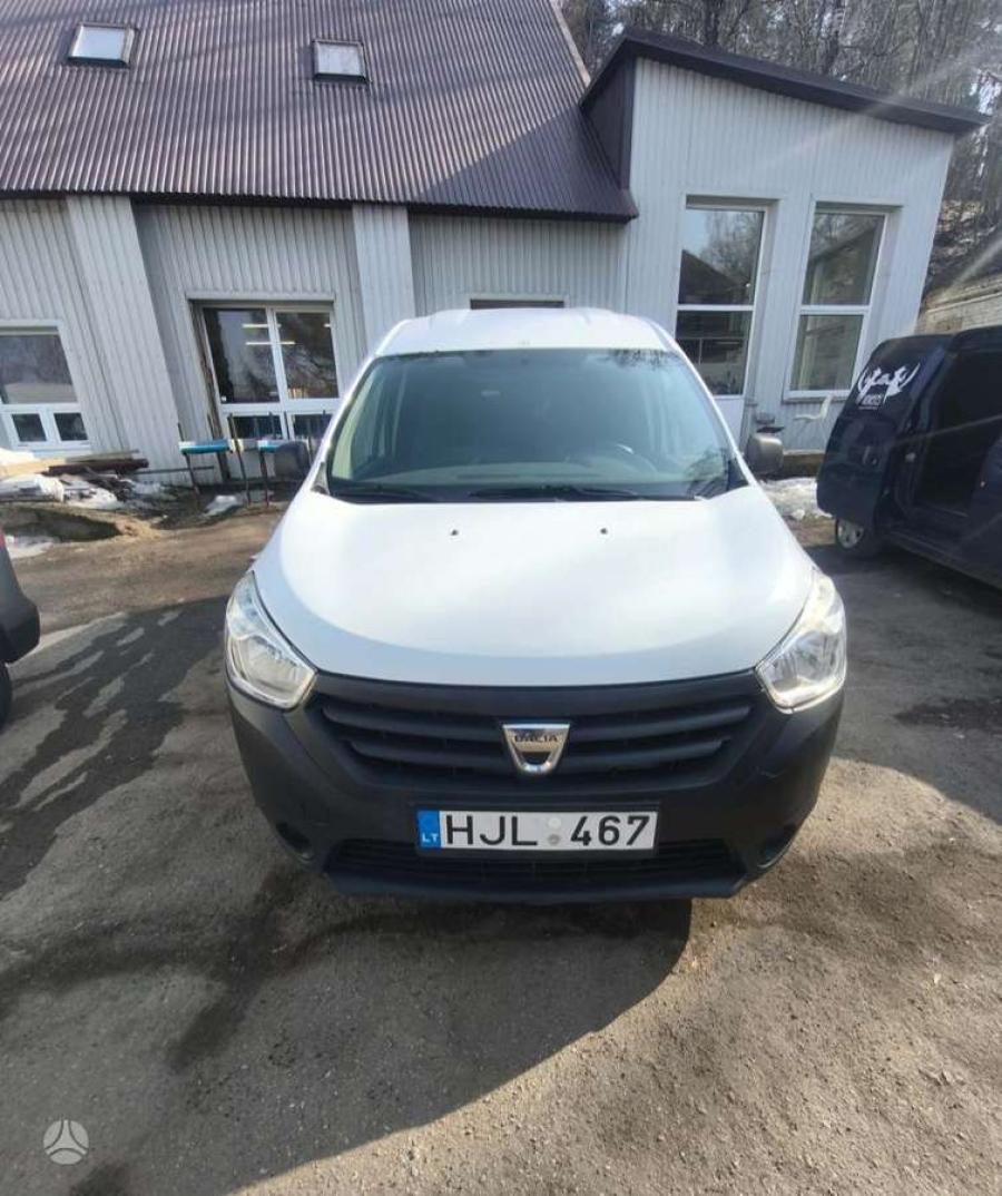 White Dacia Dokker 2014 in Vilnius, with an engine capacity of 1.60 L and mileage of 227 thousand km for 1331 €, photo 4 on AUTOMOTO.COM.LV