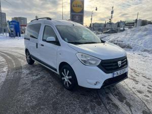 White Dacia Dokker 2013 in Vilnius, with an engine capacity of 1.20 L and mileage of 182 thousand km for 3000 €, photo  on AUTOMOTO.COM.LV