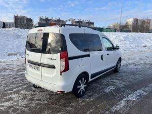 White Dacia Dokker 2013 in Vilnius, with an engine capacity of 1.20 L and mileage of 182 thousand km for 3000 €, photo 3 on AUTOMOTO.COM.LV