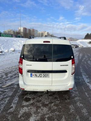 White Dacia Dokker 2013 in Vilnius, with an engine capacity of 1.20 L and mileage of 182 thousand km for 3000 €, photo 4 on AUTOMOTO.COM.LV