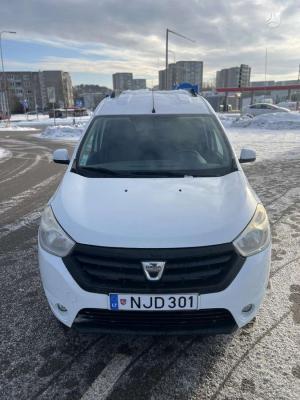 White Dacia Dokker 2013 in Vilnius, with an engine capacity of 1.20 L and mileage of 182 thousand km for 3000 €, photo 8 on AUTOMOTO.COM.LV