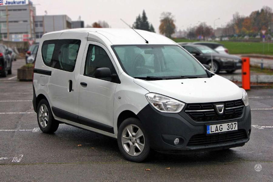 Balts Dacia Dokker 2019 Klaipėda, ar dzinēja tilpumu 1.46 L un nobraukumu 131 tūkst. km par 6500 €, foto 1 vietnē AUTOMOTO.COM.LV