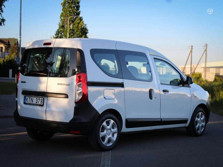 Balts Dacia Dokker 2019 Kauņa, ar dzinēja tilpumu 1.46 L un nobraukumu 229 tūkst. km par 4750 €, foto 4 vietnē AUTOMOTO.COM.LV