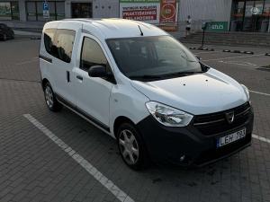 White Dacia Dokker 2019 in Kaunas, with an engine capacity of 1.46 L and mileage of 104 thousand km for 5800 €, photo 3 on AUTOMOTO.COM.LV