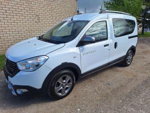 Balts Dacia Dokker 2019 Marijampole, ar dzinēja tilpumu 1.20 L un nobraukumu 101 tūkst. km par 6650 €, foto  vietnē AUTOMOTO.COM.LV