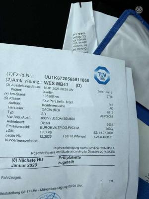 Balts Dacia Dokker 2020 Jurbarkas, ar dzinēja tilpumu 1.46 L un nobraukumu 145 tūkst. km par 5444 €, foto 17 vietnē AUTOMOTO.COM.LV