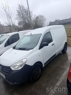 White Dacia Dokker 2013 in Riga, with an engine capacity of 1.50 L and mileage of 297 thousand km for 1600 €, photo 4 on AUTOMOTO.COM.LV
