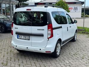 White Dacia Dokker 2017 in Riga, with an engine capacity of 1.50 L and mileage of 157 thousand km for 4250 €, photo 5 on AUTOMOTO.COM.LV