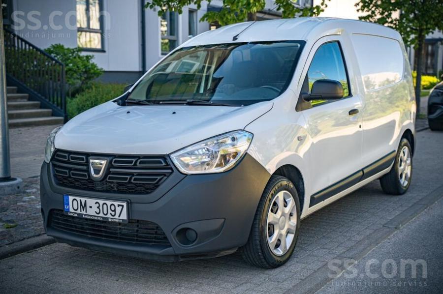 White Dacia Dokker 2019 in Riga, with an engine capacity of 1.50 L and mileage of 0 thousand km for 2990 €, photo 1 on AUTOMOTO.COM.LV