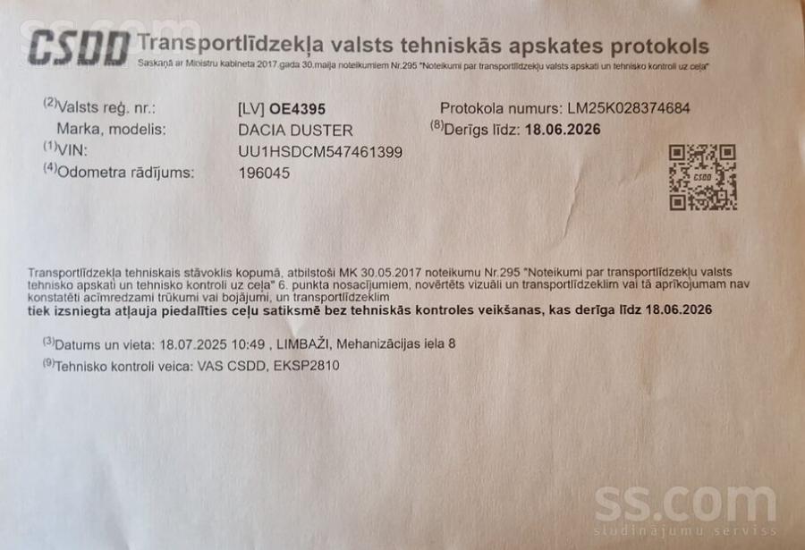 Black Dacia Duster 2012 in Riga, with an engine capacity of 1.60 L and mileage of 0 thousand km for 7250 €, photo 27 on AUTOMOTO.COM.LV