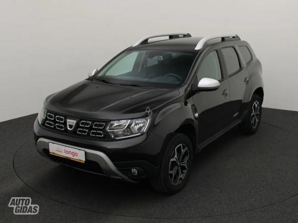 Black Dacia Duster 2018 in Vilnius, with an engine capacity of 1.20 L and mileage of 105 thousand km for 9699 €, photo 1 on AUTOMOTO.COM.LV
