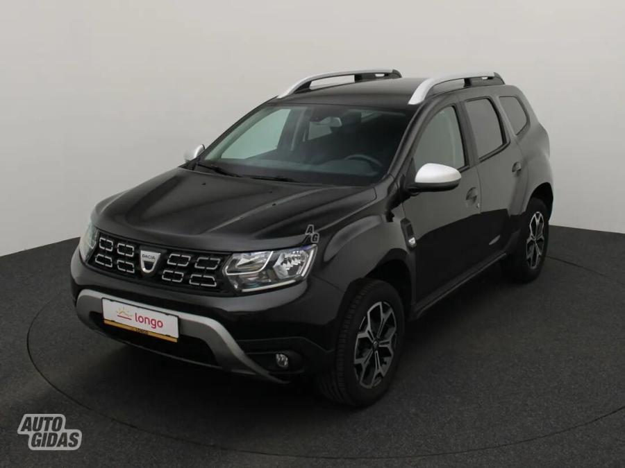 Black Dacia Duster 2018 in Vilnius, with an engine capacity of 1.20 L and mileage of 105 thousand km for 9699 €, photo 1 on AUTOMOTO.COM.LV