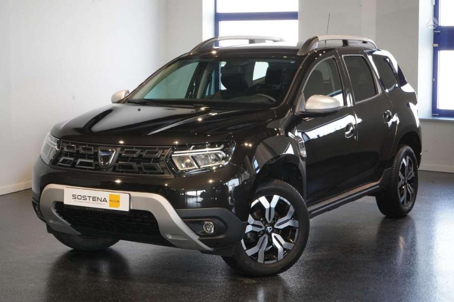 Black Dacia Duster 2022 in Vilnius, with an engine capacity of 1.46 L and mileage of 54 thousand km for 17500 €, photo 1 on AUTOMOTO.COM.LV