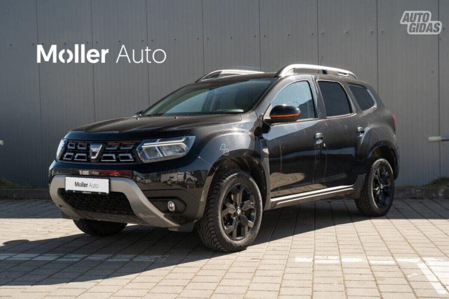 Black Dacia Duster 2022 in Vilnius, with an engine capacity of 1.30 L and mileage of 63 thousand km for 15750 €, photo 1 on AUTOMOTO.COM.LV