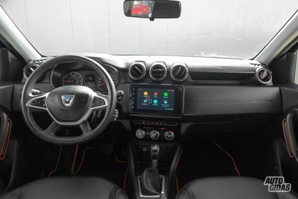Black Dacia Duster 2022 in Vilnius, with an engine capacity of 1.30 L and mileage of 63 thousand km for 15750 €, photo 10 on AUTOMOTO.COM.LV