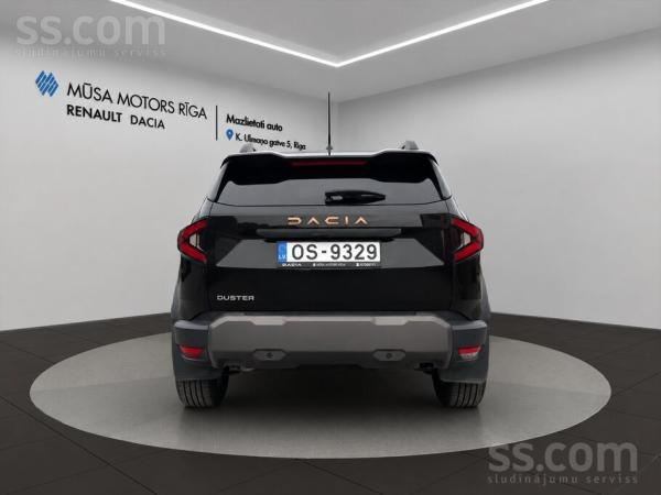 Black Dacia Duster 2025 in Riga, with an engine capacity of 1.20 L and mileage of 34 thousand km for 19595 €, photo 6 on AUTOMOTO.COM.LV