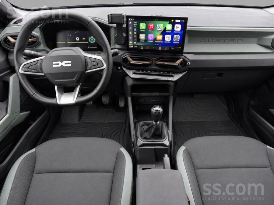 Black Dacia Duster 2025 in Riga, with an engine capacity of 1.20 L and mileage of 34 thousand km for 19595 €, photo 11 on AUTOMOTO.COM.LV