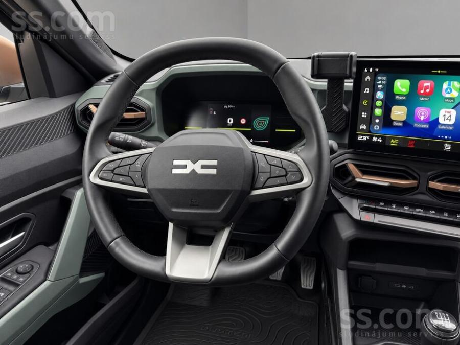 Black Dacia Duster 2025 in Riga, with an engine capacity of 1.20 L and mileage of 34 thousand km for 19595 €, photo 15 on AUTOMOTO.COM.LV