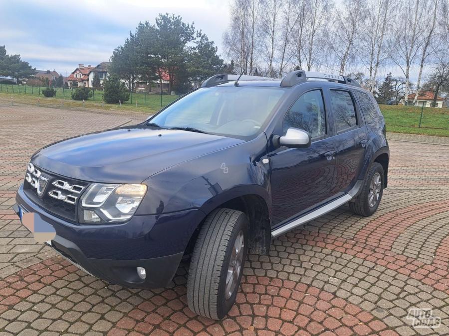 Blue Dacia Duster 2015 in Silute, with an engine capacity of 1.20 L and mileage of 114 thousand km for 4350 €, photo 1 on AUTOMOTO.COM.LV