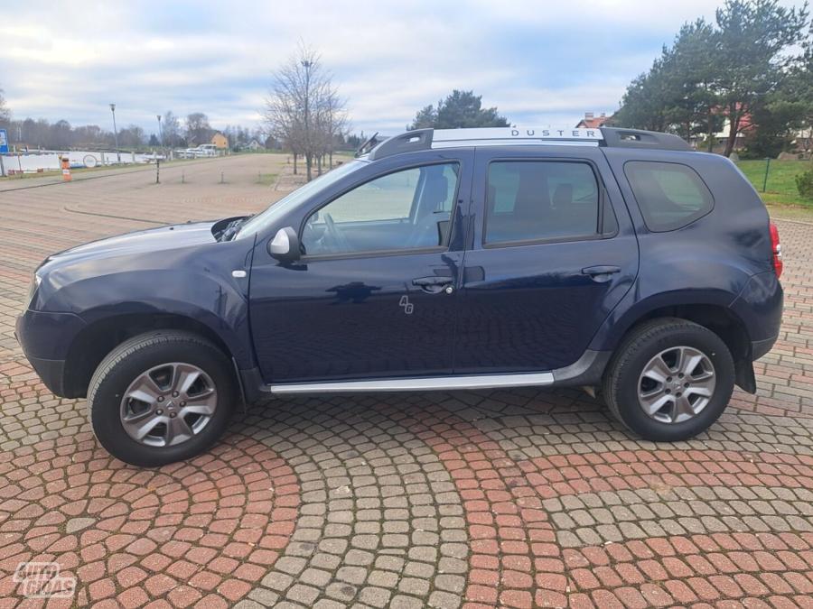 Blue Dacia Duster 2015 in Silute, with an engine capacity of 1.20 L and mileage of 114 thousand km for 4350 €, photo 3 on AUTOMOTO.COM.LV