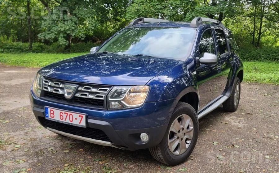 Blue Dacia Duster 2016 in Riga, with an engine capacity of 1.50 L and mileage of 239 thousand km for 5950 €, photo 3 on AUTOMOTO.COM.LV