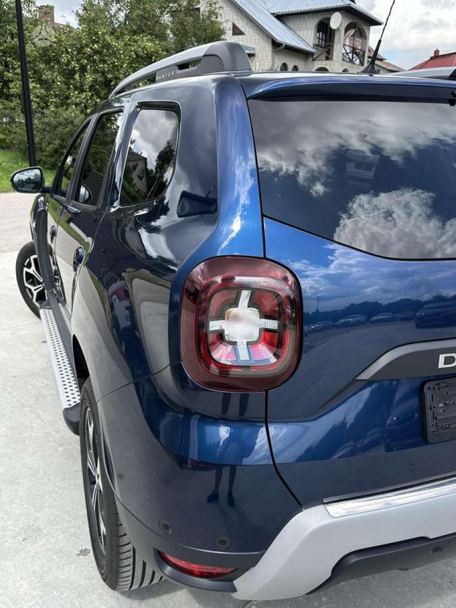 Blue Dacia Duster 2018 in Alytus, with an engine capacity of 1.20 L and mileage of 203 thousand km for 8650 €, photo 8 on AUTOMOTO.COM.LV