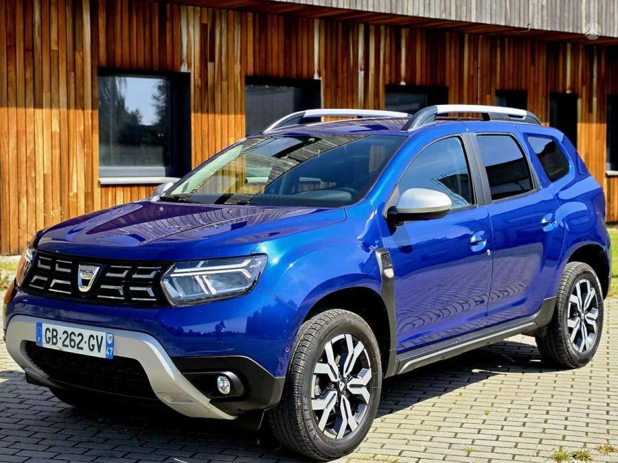 Blue Dacia Duster 2021 in Taurage, with an engine capacity of 1.33 L and mileage of 195 thousand km for 9800 €, photo 3 on AUTOMOTO.COM.LV