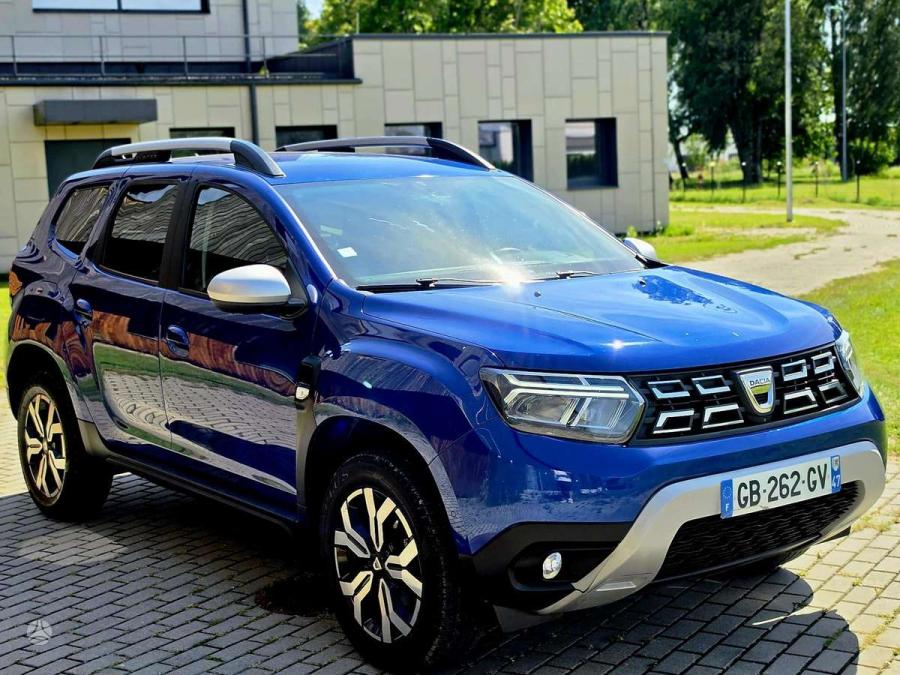 Blue Dacia Duster 2021 in Taurage, with an engine capacity of 1.33 L and mileage of 195 thousand km for 9800 €, photo 4 on AUTOMOTO.COM.LV