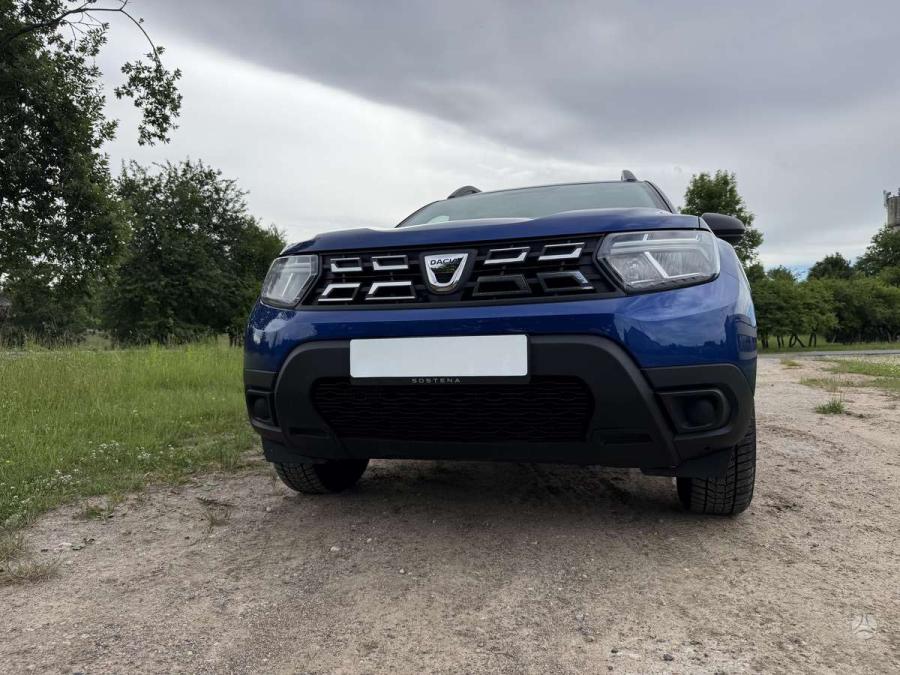 Blue Dacia Duster 2023 in Vilnius, with an engine capacity of 1.00 L and mileage of 73 thousand km for 9550 €, photo 9 on AUTOMOTO.COM.LV