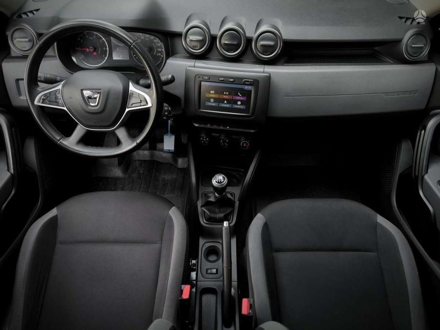 Blue Dacia Duster 2020 in Kaunas, with an engine capacity of 1.00 L and mileage of 121 thousand km for 7900 €, photo 8 on AUTOMOTO.COM.LV