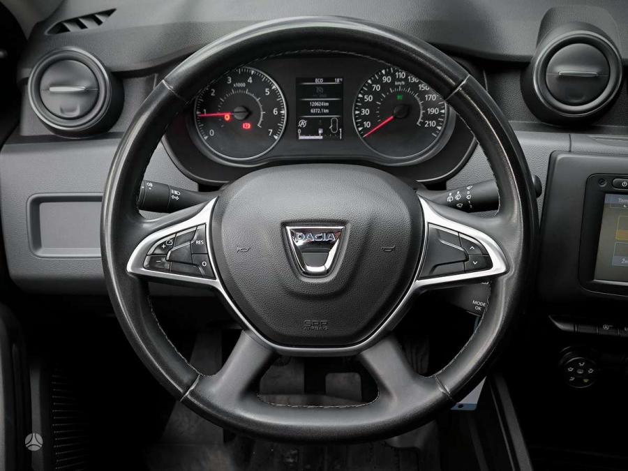 Blue Dacia Duster 2020 in Kaunas, with an engine capacity of 1.00 L and mileage of 121 thousand km for 7900 €, photo 10 on AUTOMOTO.COM.LV
