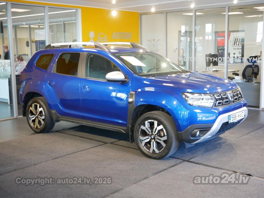 Blue Dacia Duster 2021 in Tallinn, with an engine capacity of 1.00 L and mileage of 95 thousand km for 8990 €, photo 1 on AUTOMOTO.COM.LV