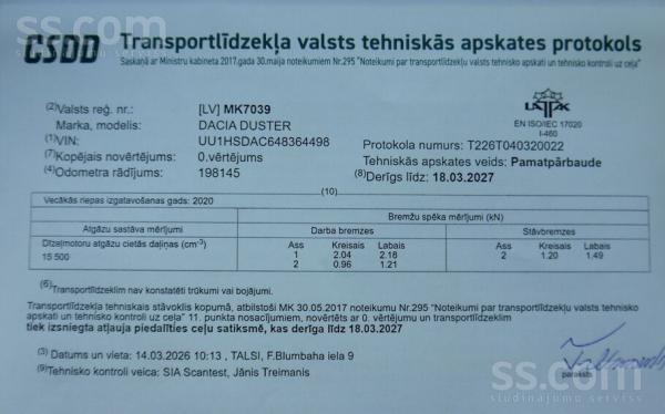 Коричневый Дачия Duster 2013 в Тукумс, объемом двигателя 1.50 л и пробегом 198 тыс. км за 4400 €, фото 10 на AUTOMOTO.COM.LV