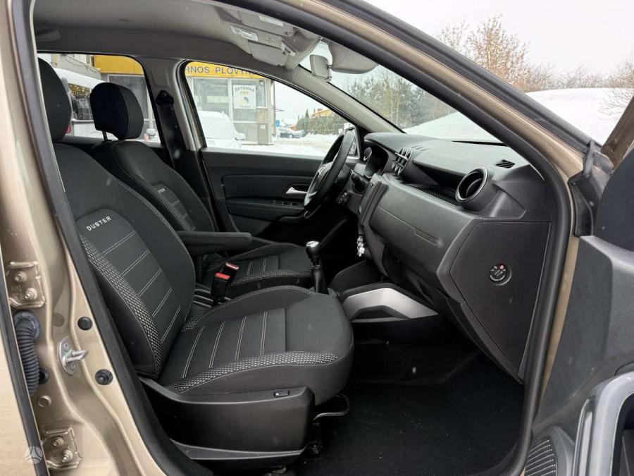 Brown Dacia Duster 2019 in Panevezys, with an engine capacity of 1.50 L and mileage of 197 thousand km for 9990 €, photo 14 on AUTOMOTO.COM.LV