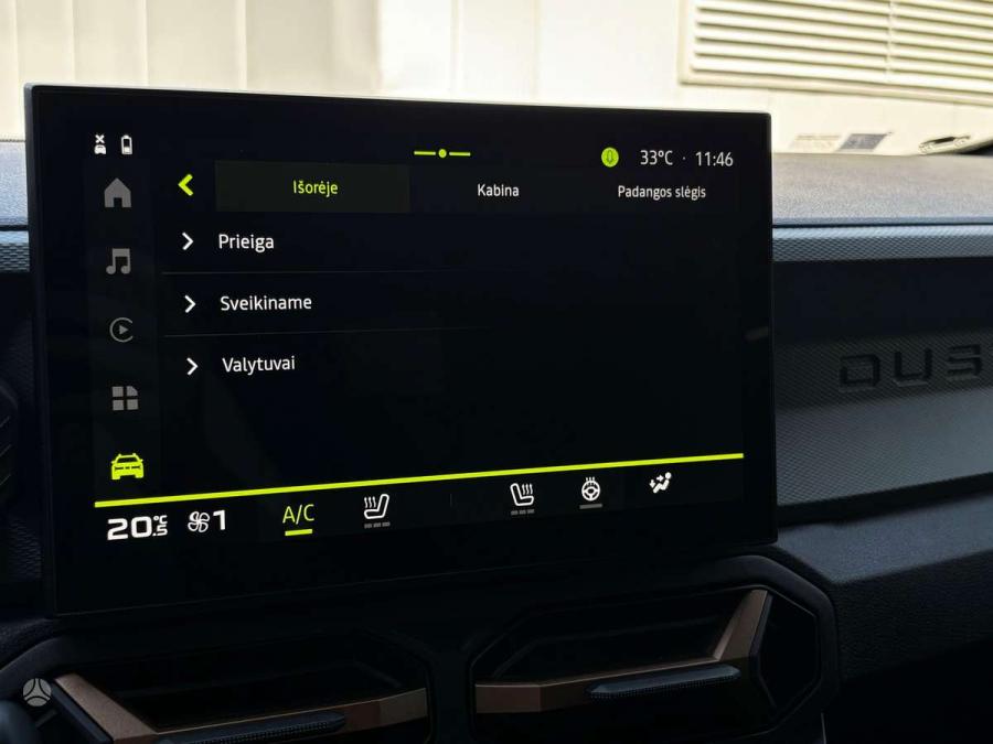 Brūns Dacia Duster 2024 Viļņa, ar dzinēja tilpumu 1.20 L un nobraukumu 31 tūkst. km par 20500 €, foto 23 vietnē AUTOMOTO.COM.LV
