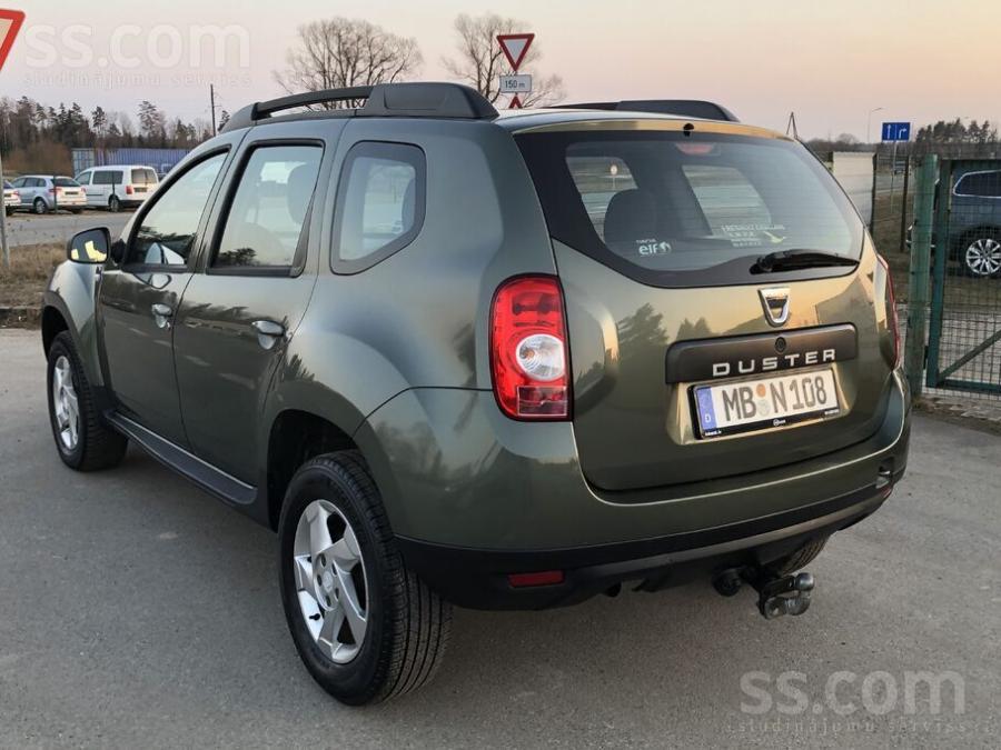 Green Dacia Duster 2013 in Cesis, with an engine capacity of 1.50 L and mileage of 0 thousand km for 5900 €, photo 4 on AUTOMOTO.COM.LV