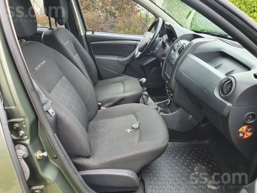 Green Dacia Duster 2016 in Jelgava, with an engine capacity of 1.50 L and mileage of 209 thousand km for 4900 €, photo 9 on AUTOMOTO.COM.LV