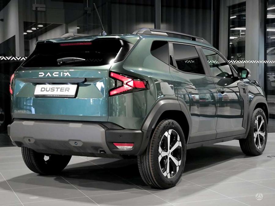 Green Dacia Duster 2026 in Kaunas, with an engine capacity of 1.20 L and mileage of 0 thousand km for 24140 €, photo 5 on AUTOMOTO.COM.LV