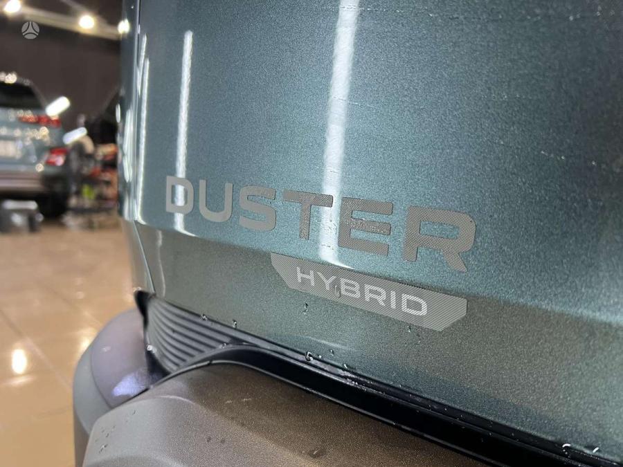 Green Dacia Duster 2024 in Vilnius, with an engine capacity of 1.46 L and mileage of 42 thousand km for 20500 €, photo 9 on AUTOMOTO.COM.LV