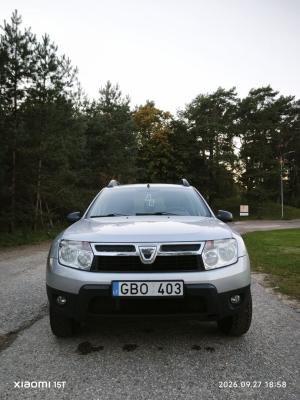 Grey Dacia Duster 2012 in Vilnius, with an engine capacity of 1.60 L and mileage of 142 thousand km for 4900 €, photo 7 on AUTOMOTO.COM.LV