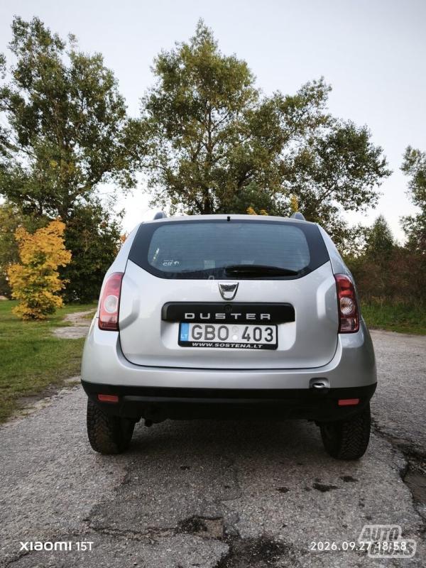 Grey Dacia Duster 2012 in Vilnius, with an engine capacity of 1.60 L and mileage of 142 thousand km for 4900 €, photo 8 on AUTOMOTO.COM.LV