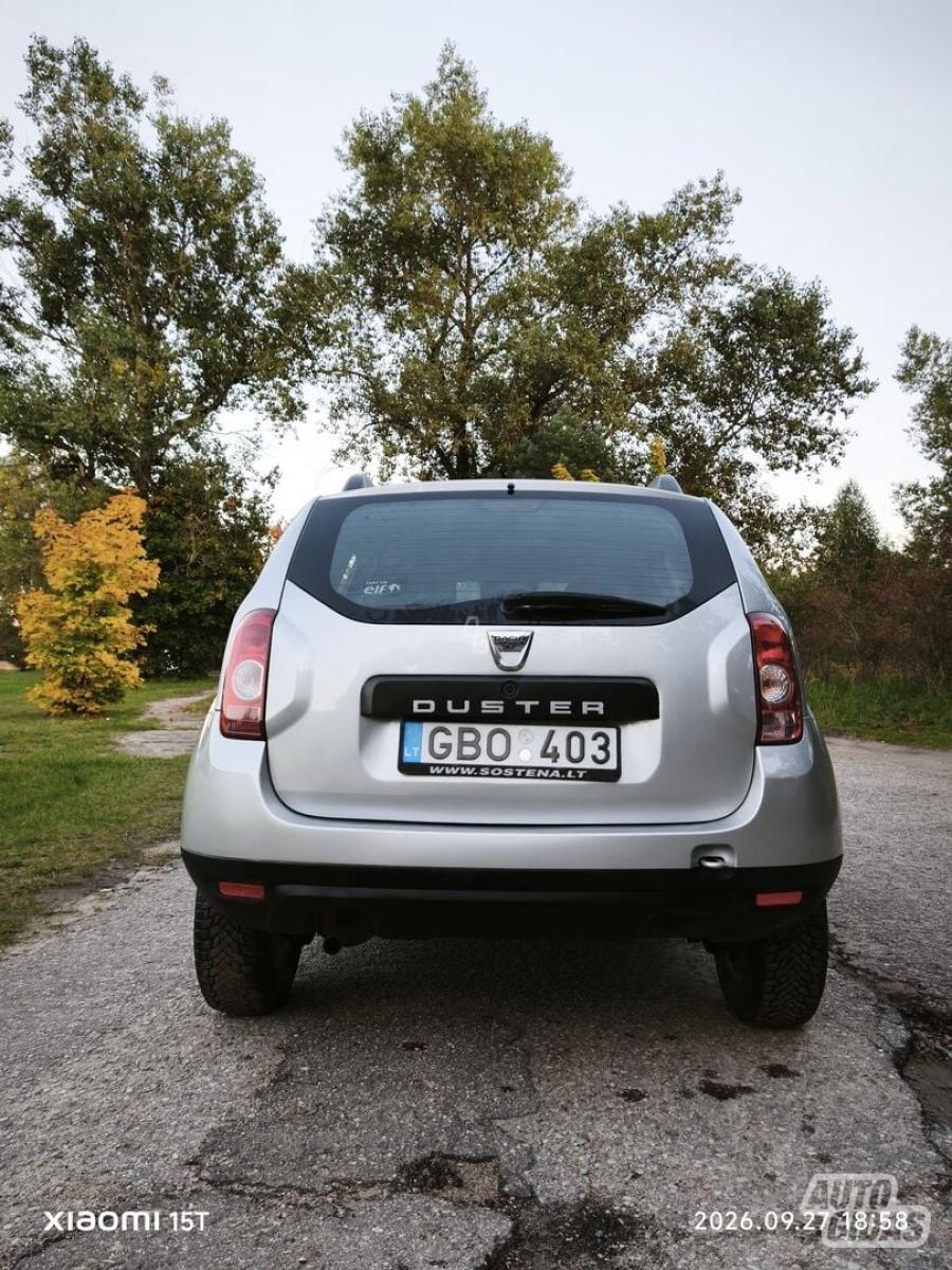 Grey Dacia Duster 2012 in Vilnius, with an engine capacity of 1.60 L and mileage of 142 thousand km for 4900 €, photo 8 on AUTOMOTO.COM.LV