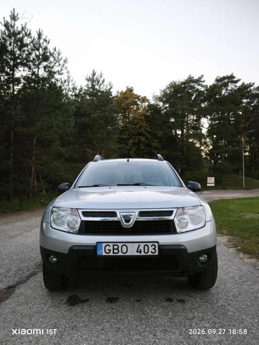 Grey Dacia Duster 2012 in Vilnius, with an engine capacity of 1.60 L and mileage of 142 thousand km for 4900 €, photo 7 on AUTOMOTO.COM.LV