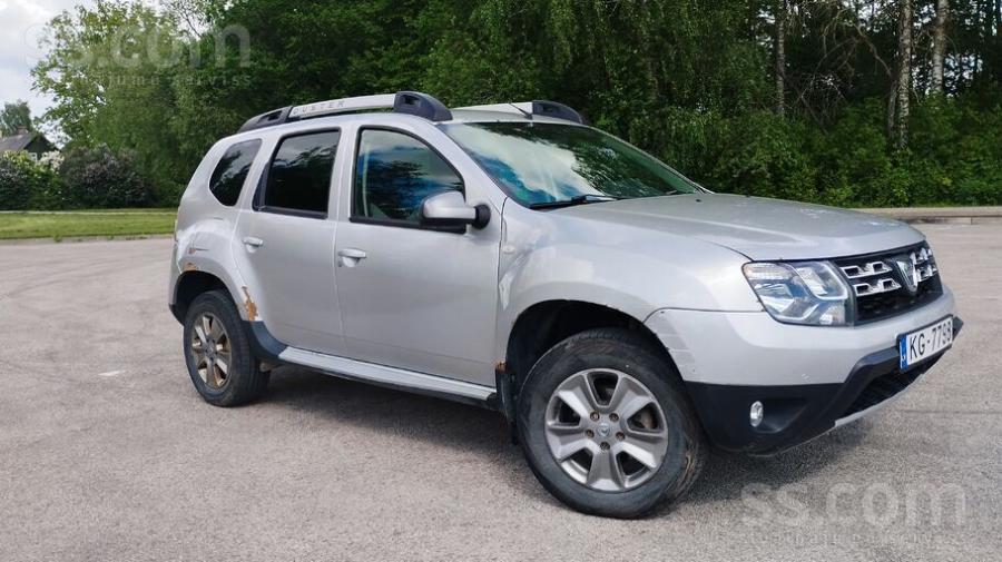 Pelēks Dacia Duster 2016 Aizkraukle, ar dzinēja tilpumu 1.50 L un nobraukumu 385 tūkst. km par 3000 €, foto 1 vietnē AUTOMOTO.COM.LV