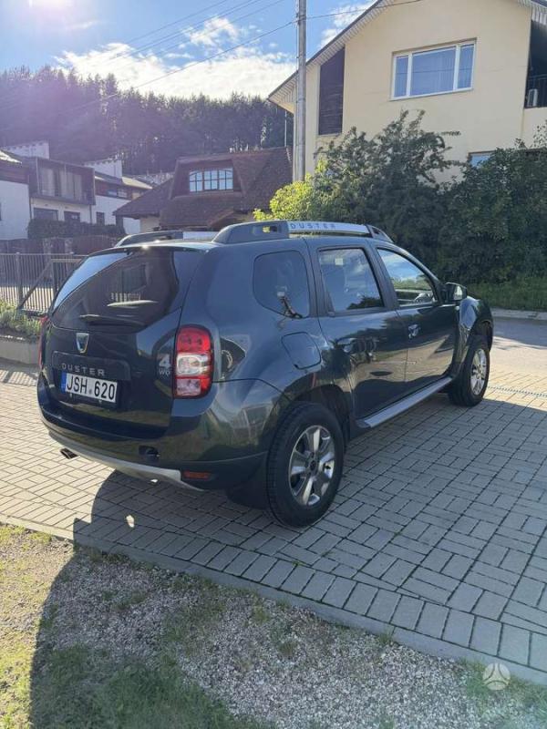Grey Dacia Duster 2017 in Vilnius, with an engine capacity of 1.60 L and mileage of 57 thousand km for 8350 €, photo 6 on AUTOMOTO.COM.LV